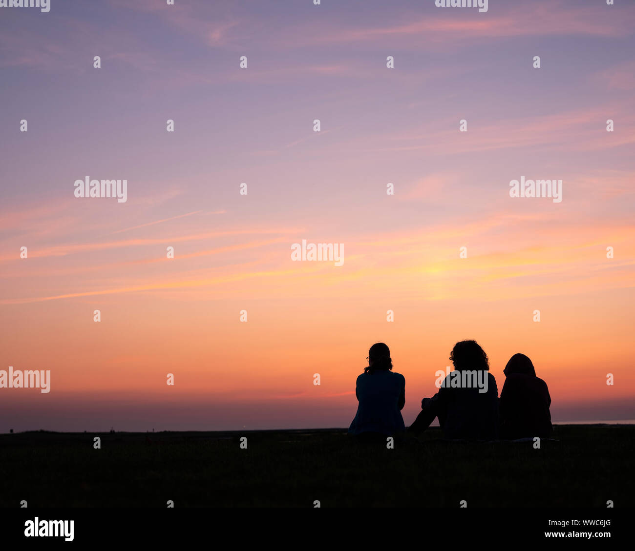 Mother Son Watching Sunset High Resolution Stock Photography and Images ...
