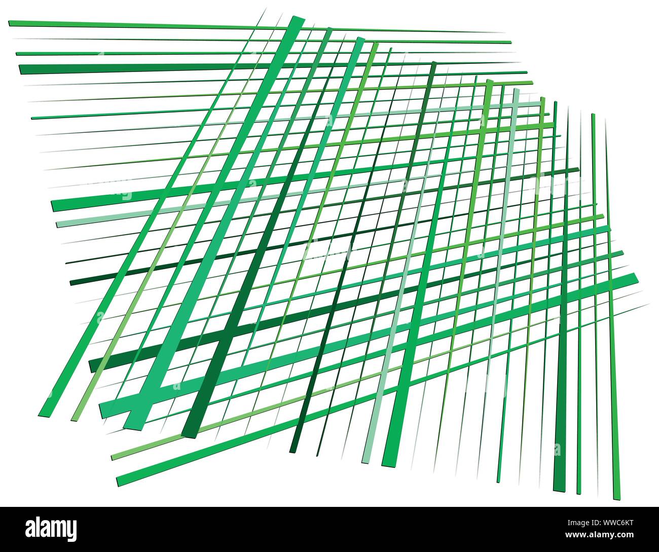 Grid, mesh with dynamic lines. Intersecting stripes. Irregular grating, lattice texture ...