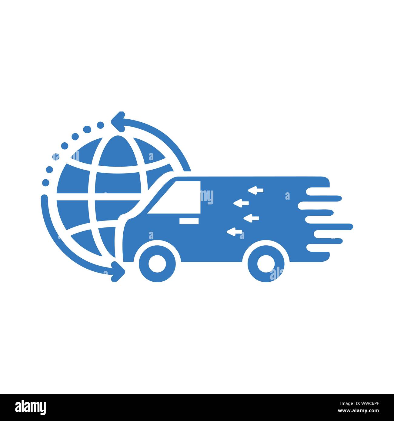 Well organized and fully editable Worldwide Delivery Icon for any use ...