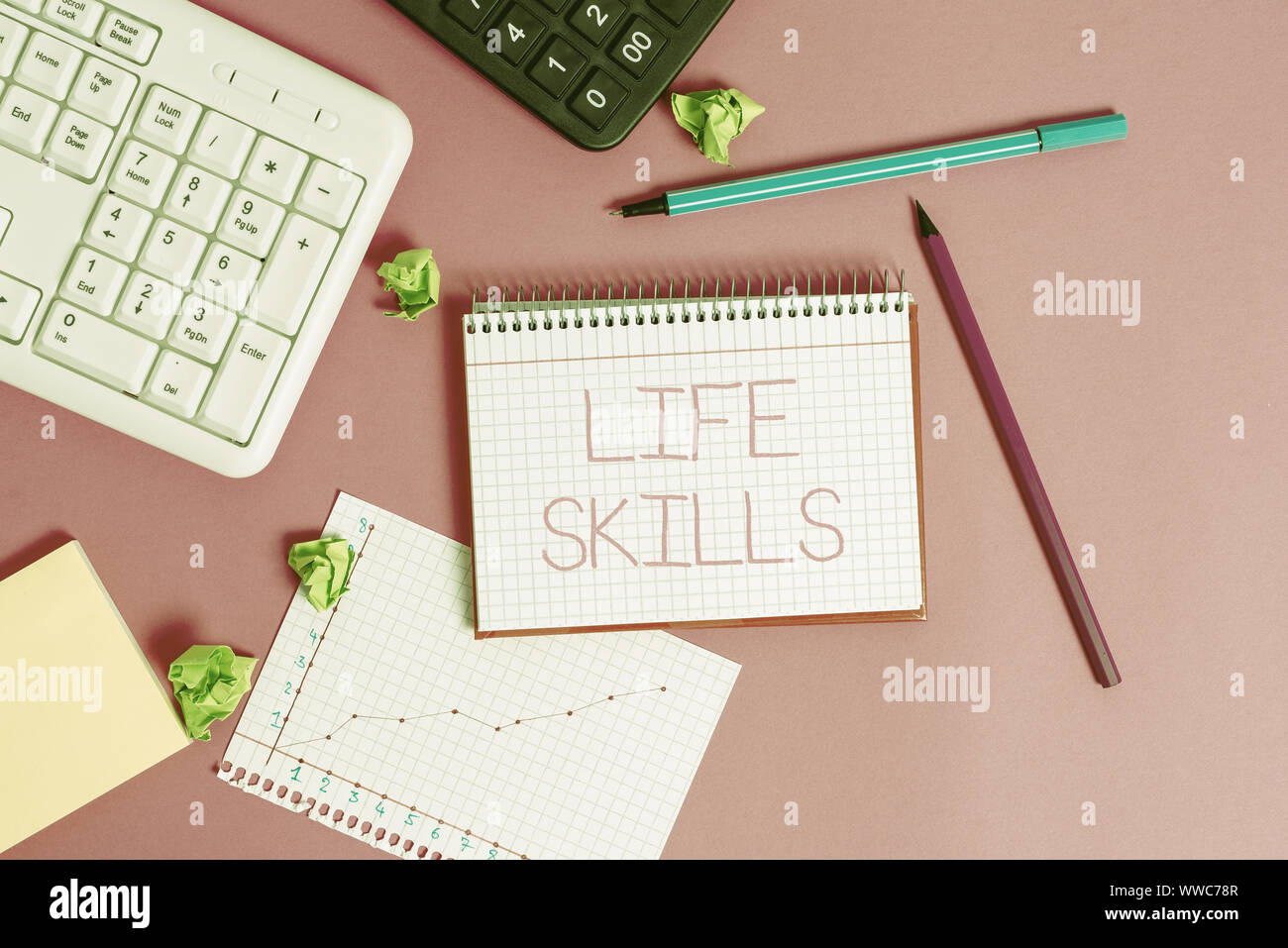 Handwriting text writing Life Skills. Conceptual photo skill that is ...