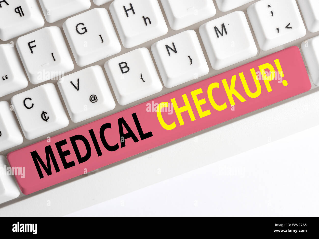 Handwriting text Medical Checkup. Conceptual photo thorough physical ...