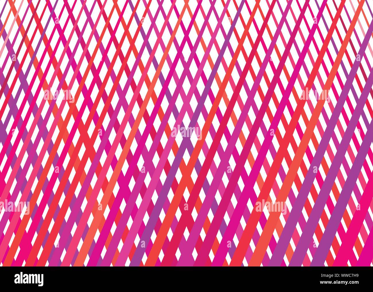 Grid, mesh with dynamic lines. Intersecting stripes. Irregular grating ...
