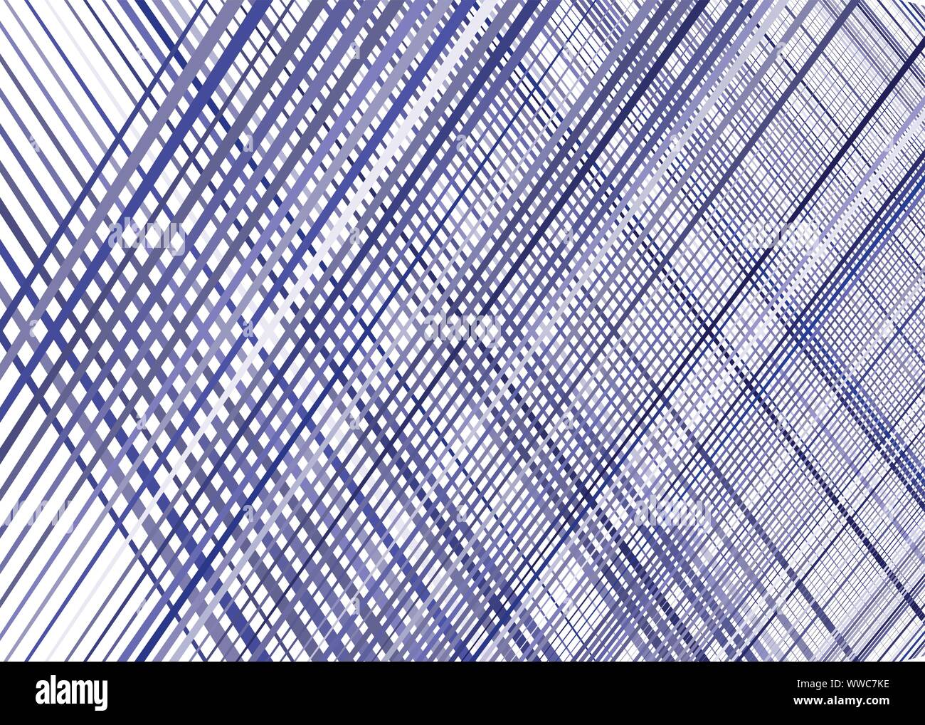 Grid, mesh with dynamic lines. Intersecting stripes. Irregular grating, lattice texture ...