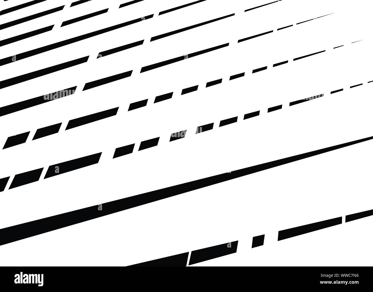 Grid, mesh with intermittent, dashed lines. Intersecting dynamic ...