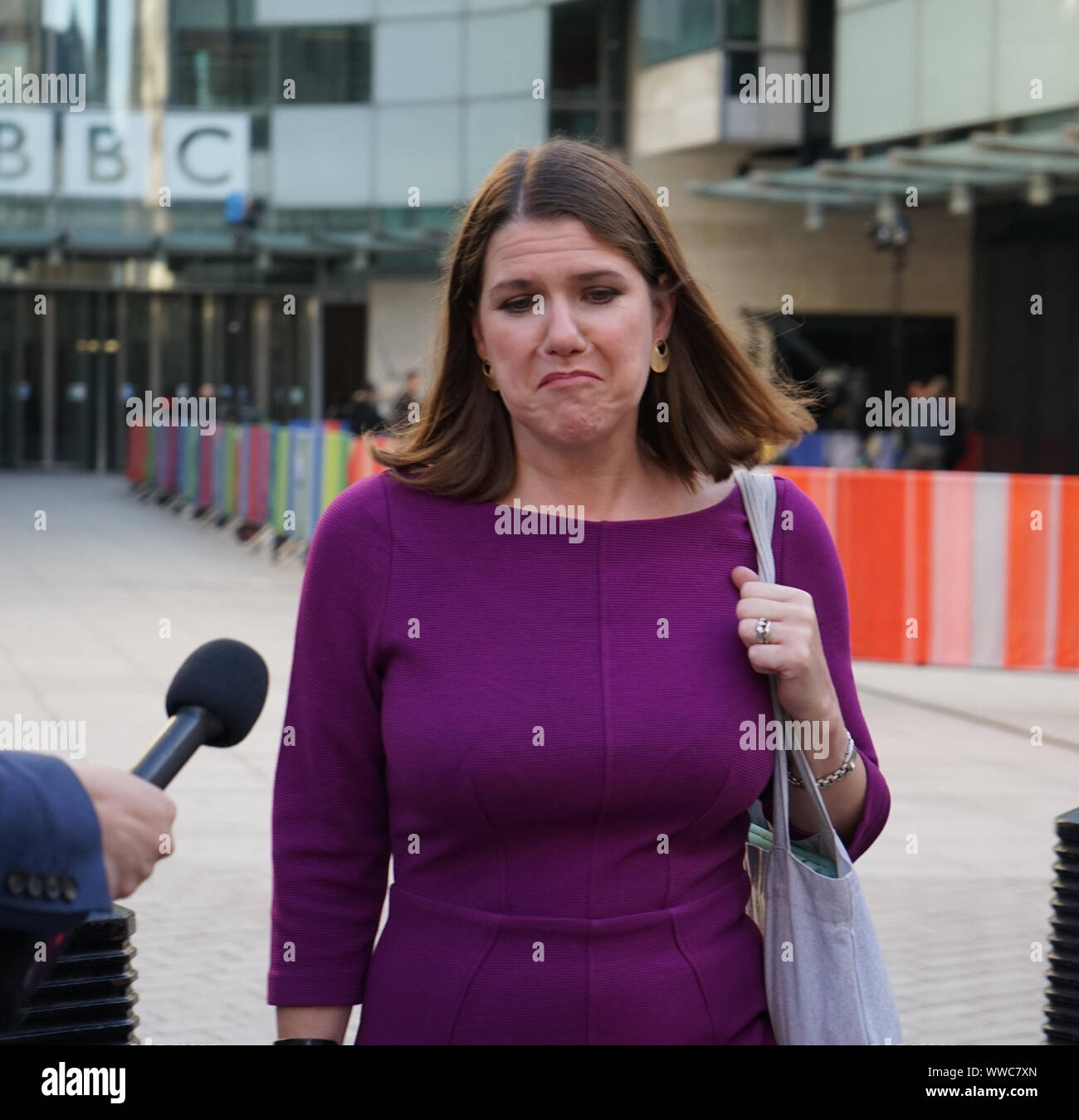 London, UK, 15th Sept 2019. Jo Swinson Leader of the Liberal Democrats ...