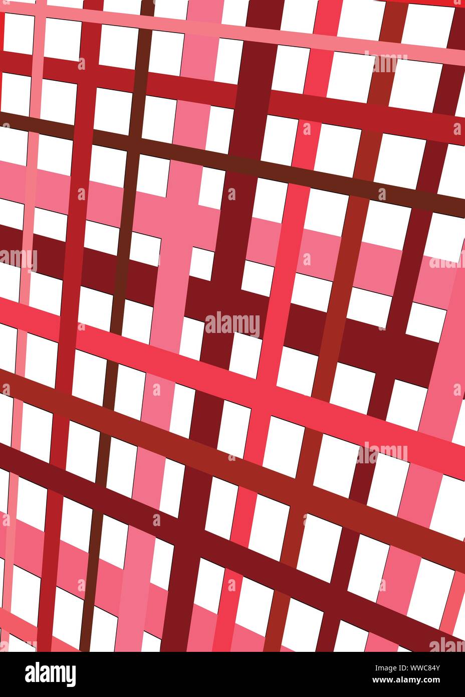 Grid, mesh with dynamic lines. Intersecting stripes. Irregular grating ...