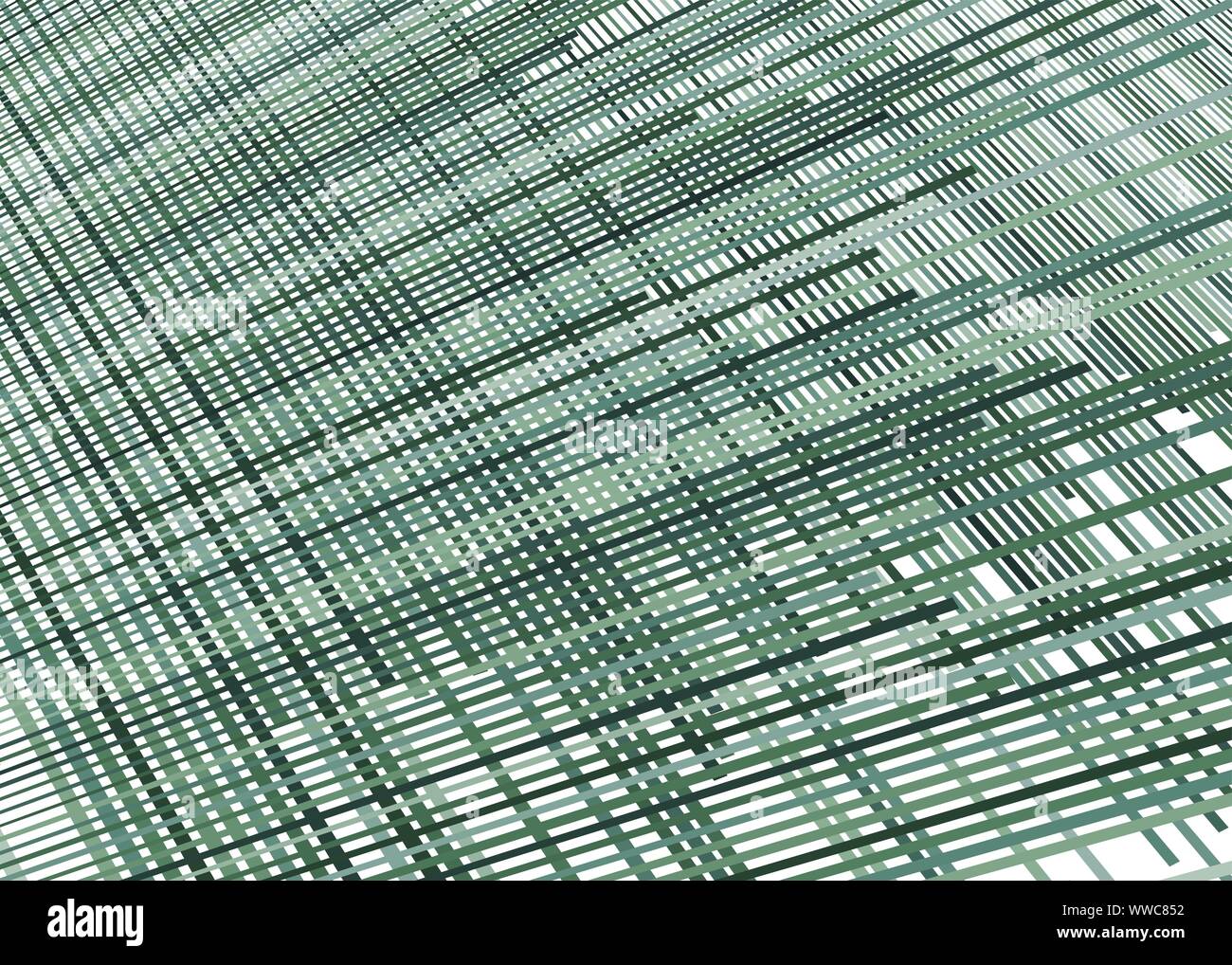 Grid, mesh with dynamic lines. Intersecting stripes. Irregular grating ...
