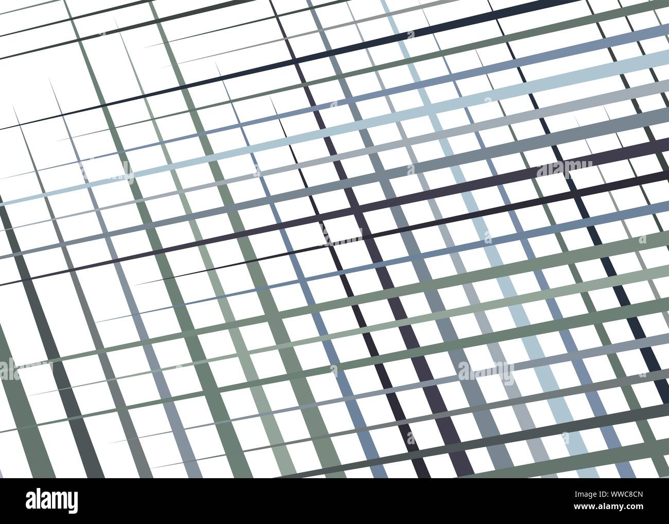Grid, mesh with dynamic lines. Intersecting stripes. Irregular grating ...