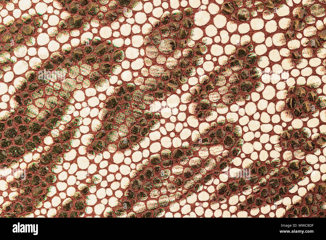 Embossed genuine leather, pattern of leopard close-up, texture and ...