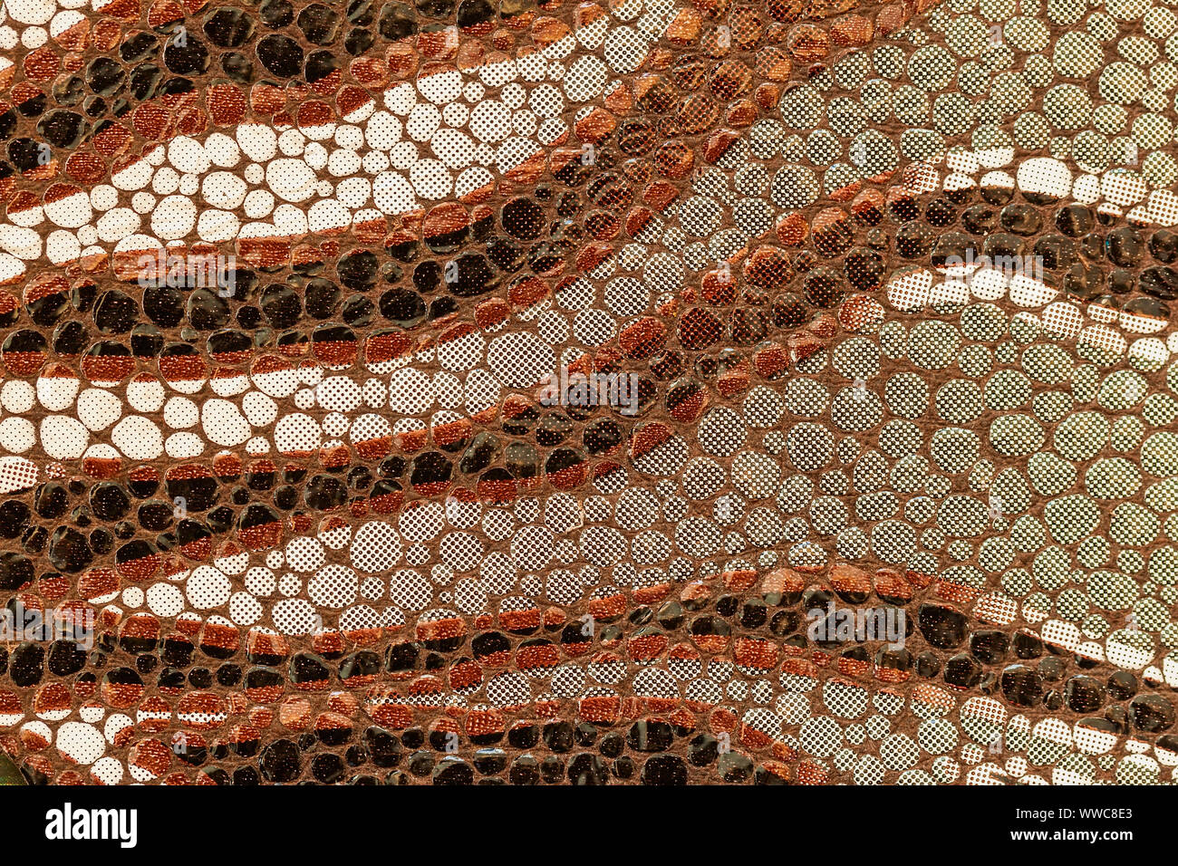 Embossed genuine leather, pattern of leopard close-up, texture and ...