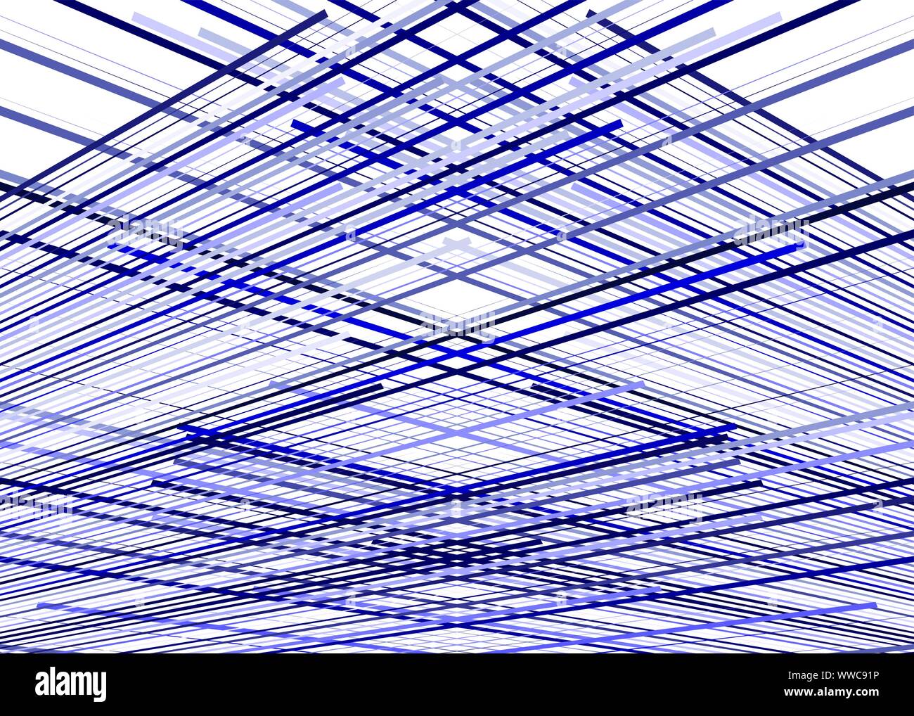 Grid, mesh with dynamic lines. Intersecting stripes. Irregular grating ...