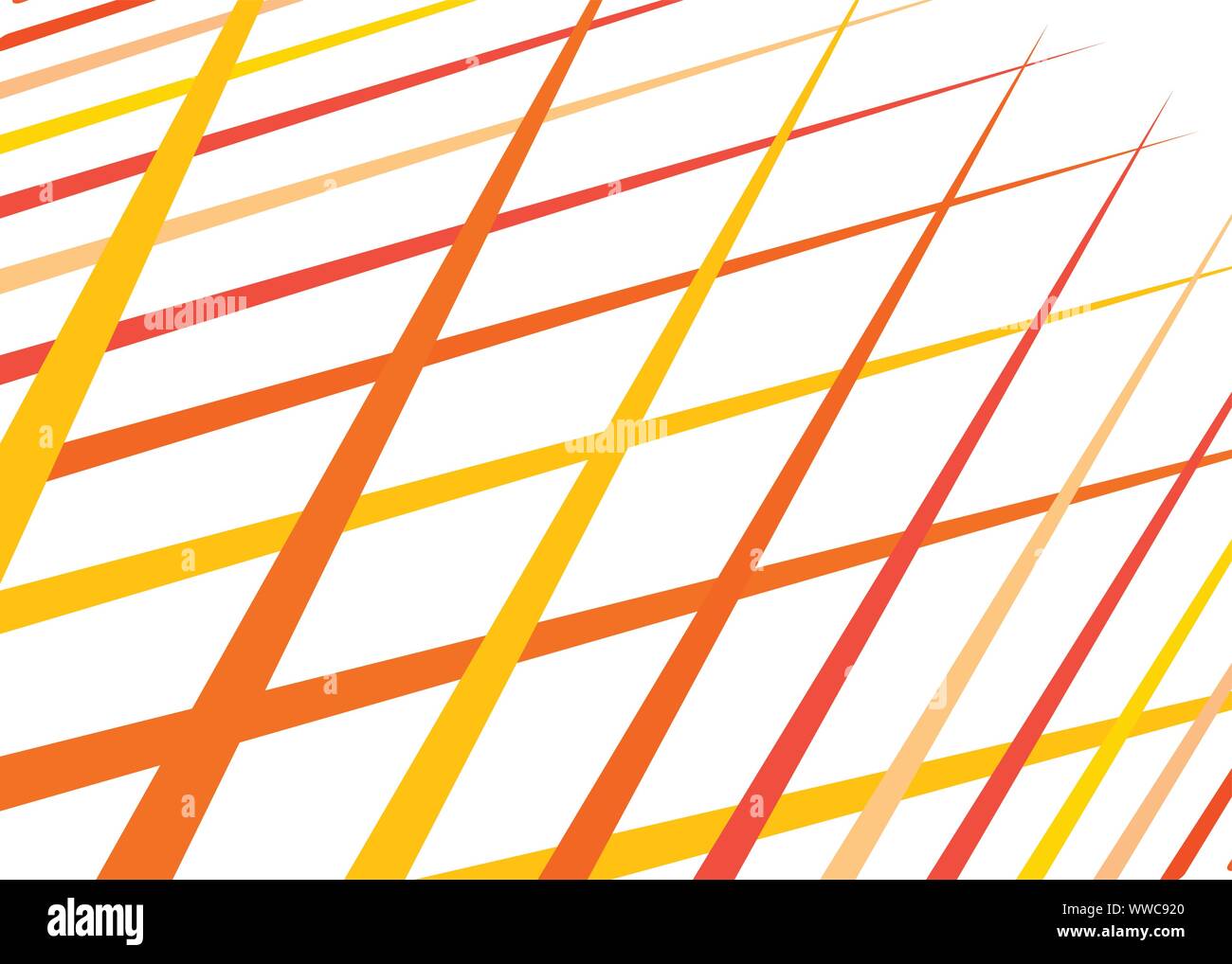 Grid, mesh with dynamic lines. Intersecting stripes. Irregular grating ...