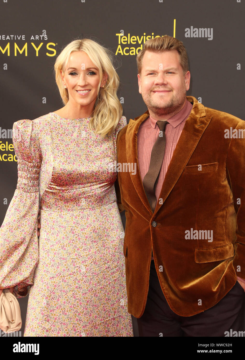 Los Angeles, USA. 14th Sep, 2019. James Corden, Julia Carey, at 2019 ...