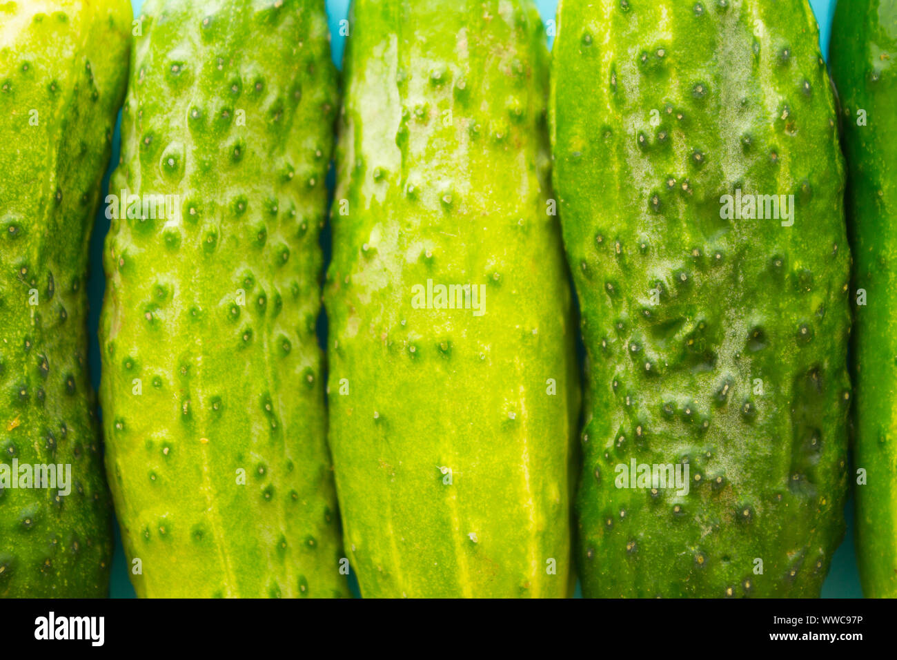 Flat lay composition with cucumbers. Cucumbers background Stock Photo ...