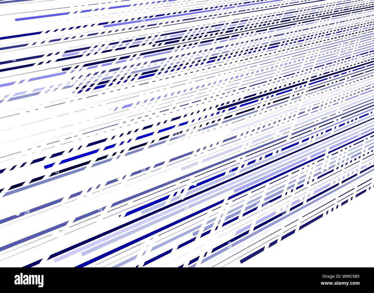 Grid, mesh with intermittent, dashed lines. Intersecting dynamic ...