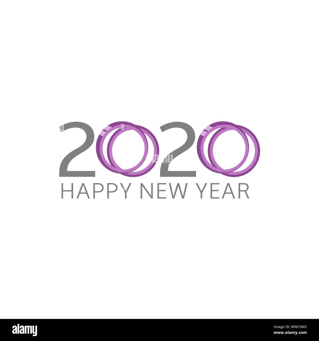 2020 Happy New Year. Onion icon, Vector illustration Stock Vector Image ...