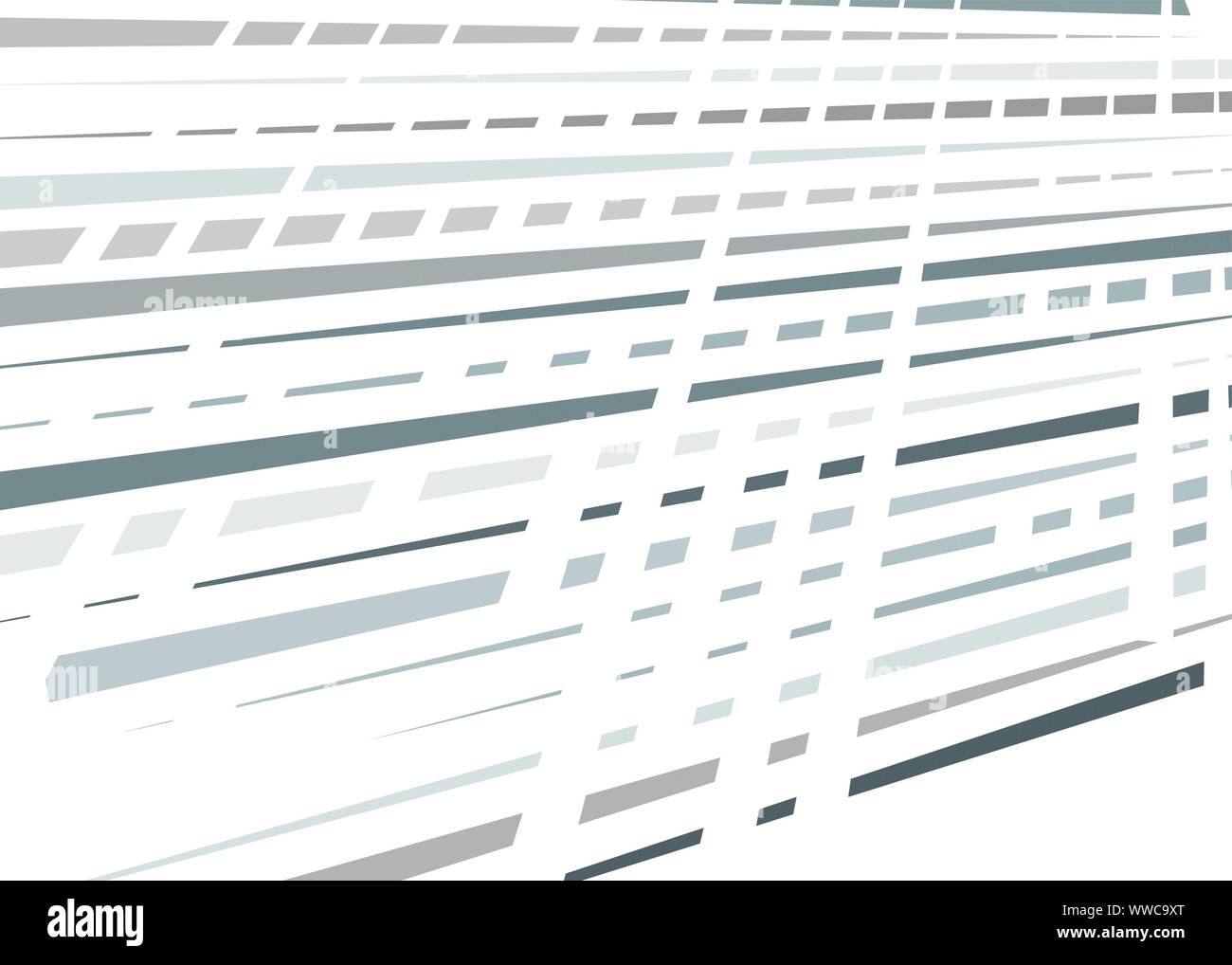 Grid, mesh with intermittent, dashed lines. Intersecting dynamic ...