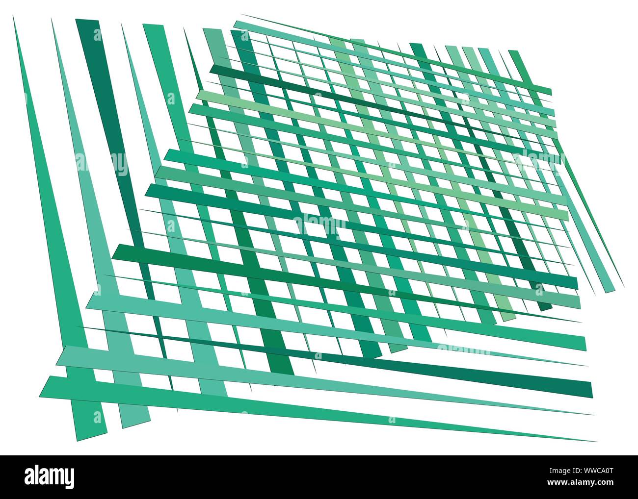 Grid, mesh with dynamic lines. Intersecting stripes. Irregular grating ...