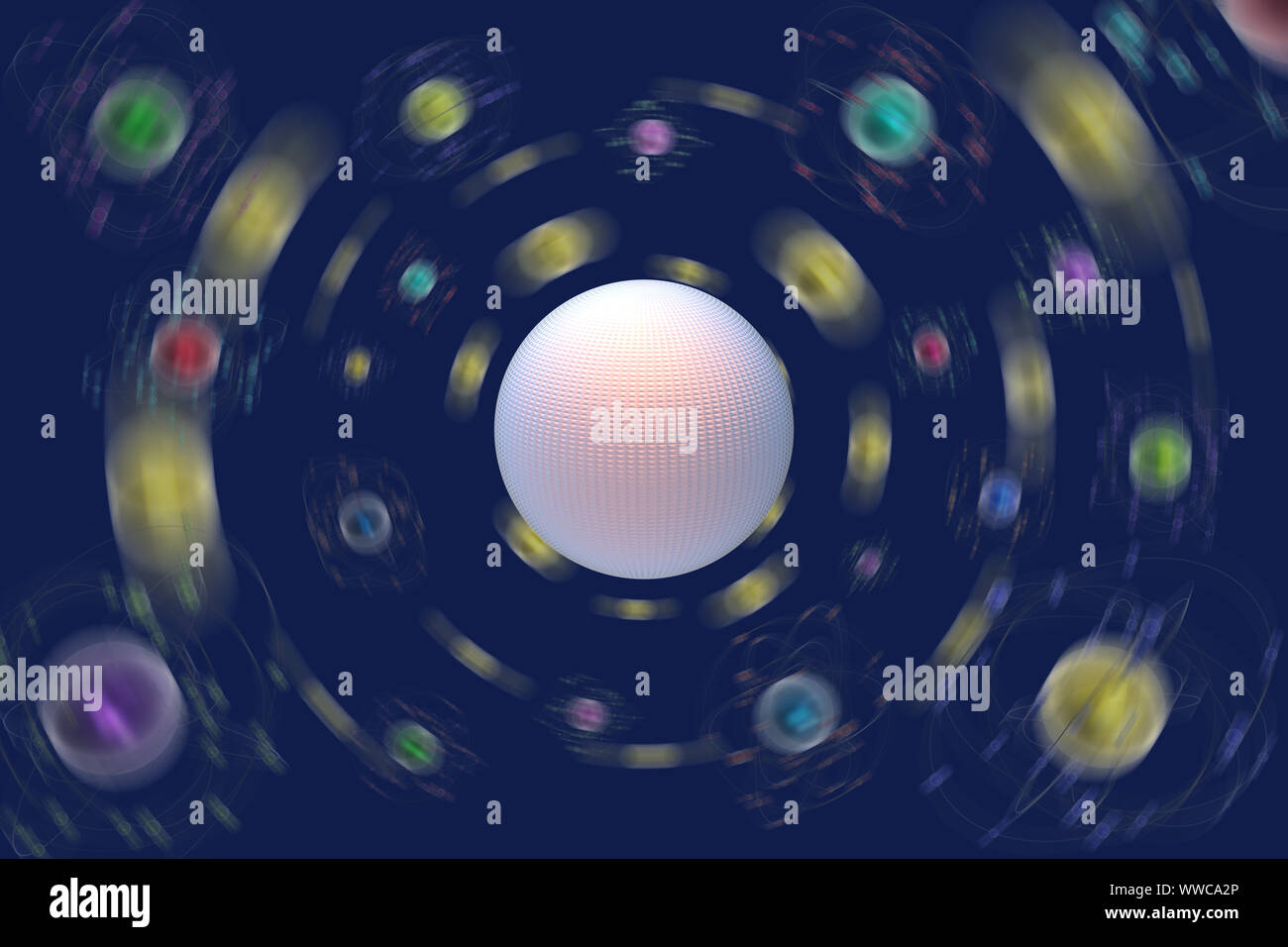 Atoms science background hi-res stock photography and images - Alamy