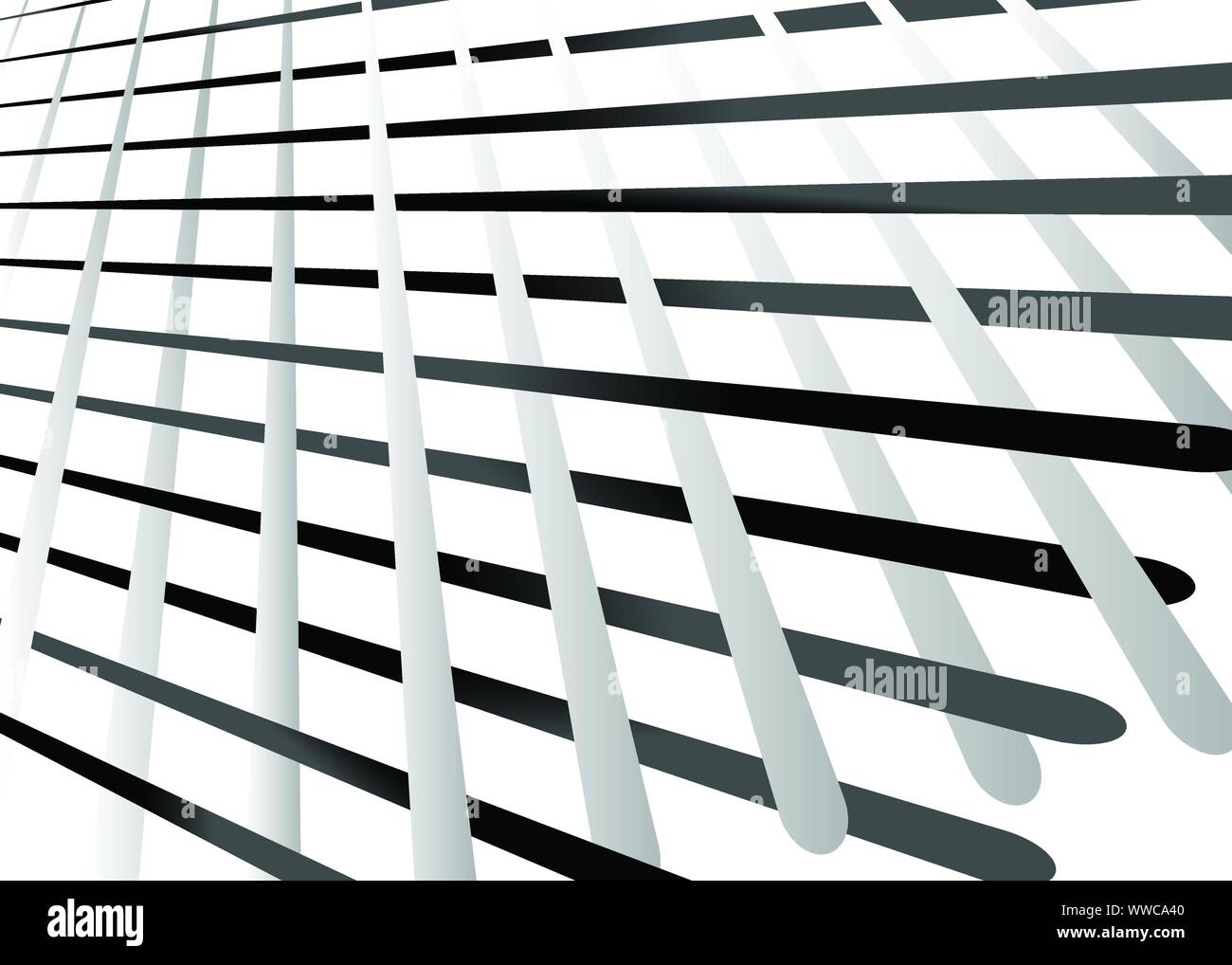 Grid, mesh with dynamic lines. Intersecting stripes. Irregular grating ...