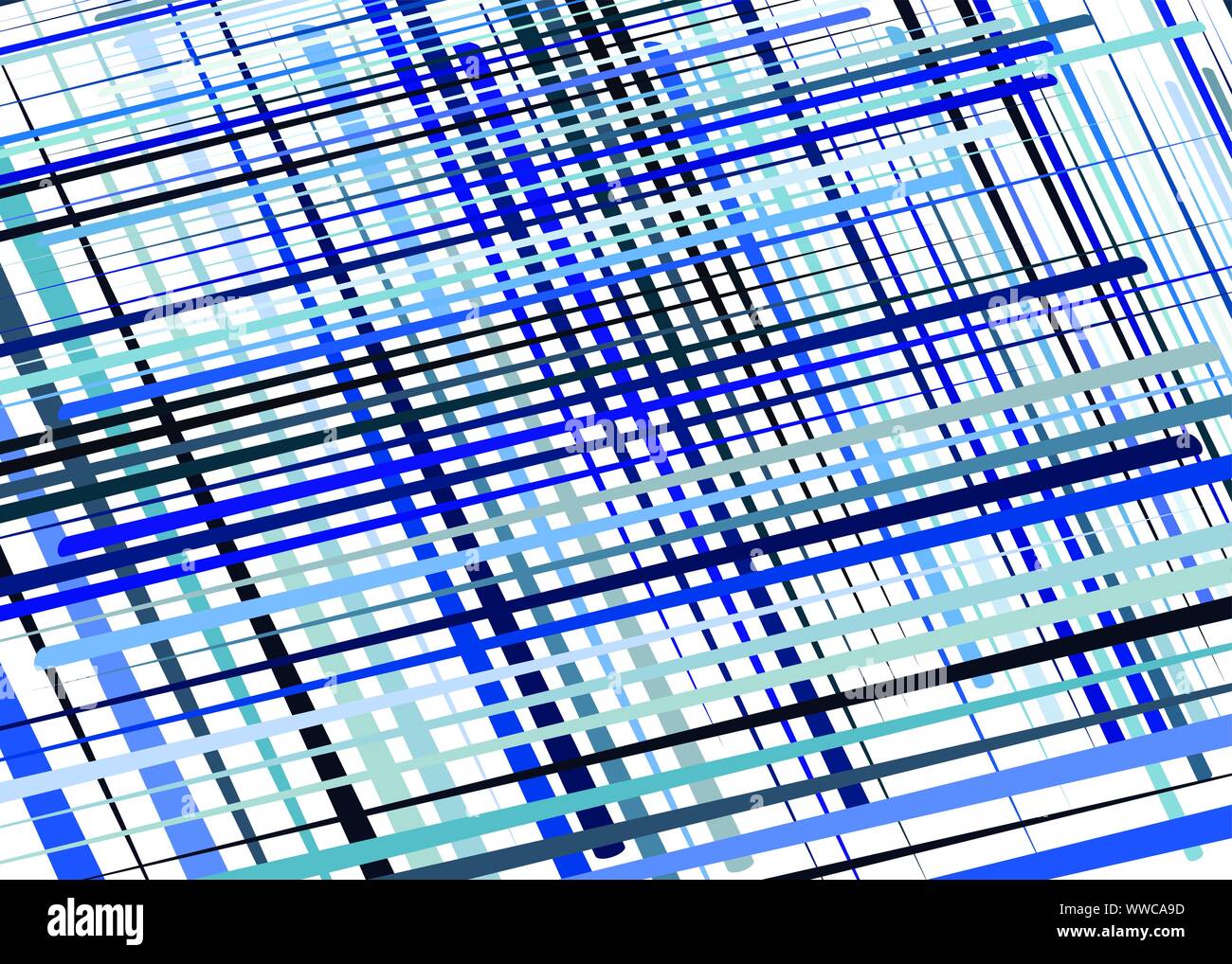 Grid, mesh with dynamic lines. Intersecting stripes. Irregular grating ...