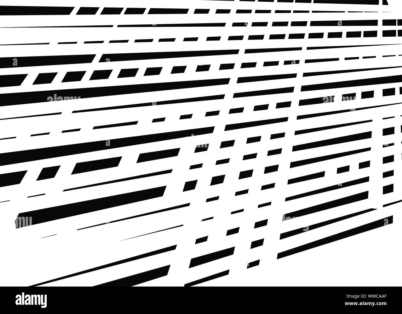 Grid, mesh with intermittent, dashed lines. Intersecting dynamic ...