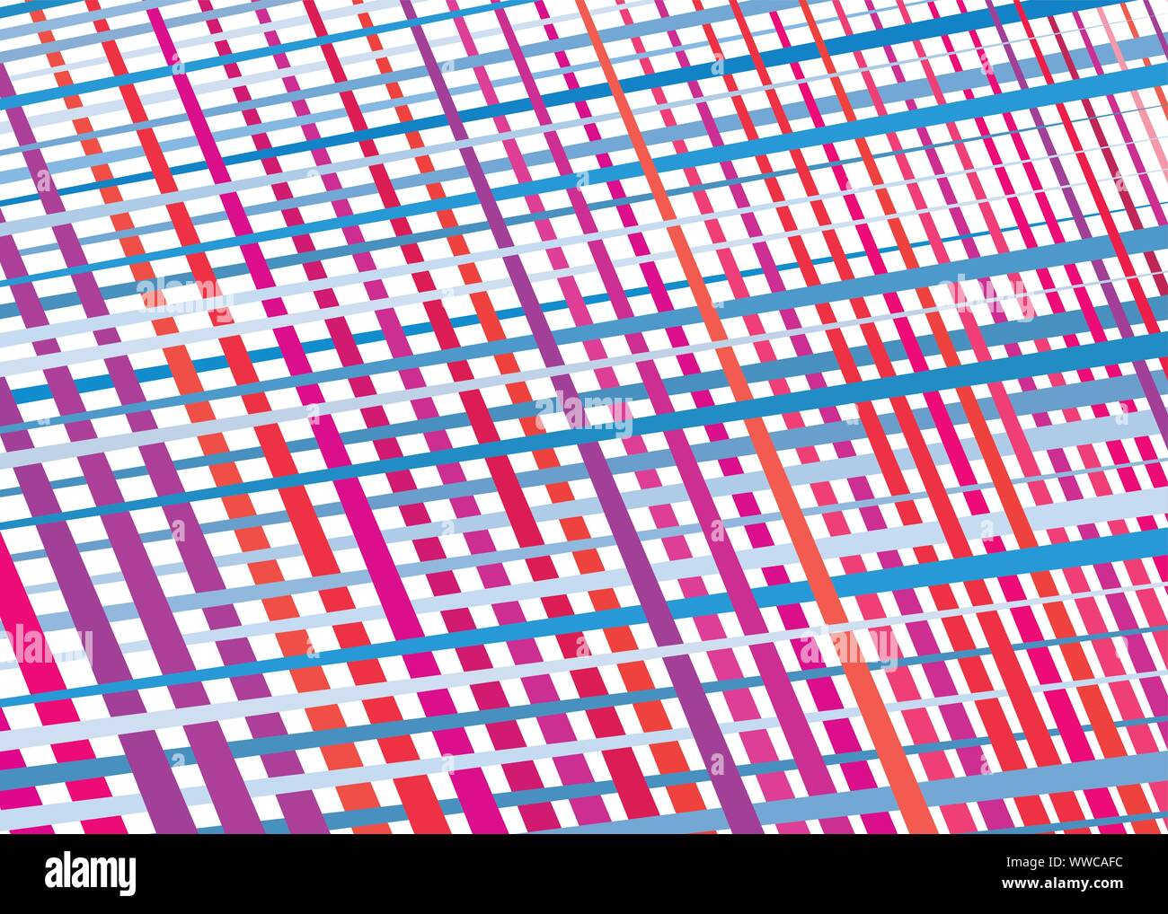 Grid, mesh with dynamic lines. Intersecting stripes. Irregular grating ...