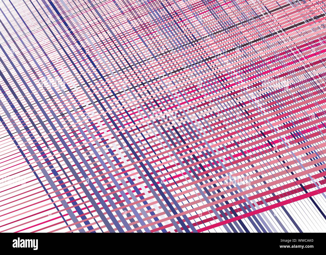 Grid, mesh with dynamic lines. Intersecting stripes. Irregular grating ...