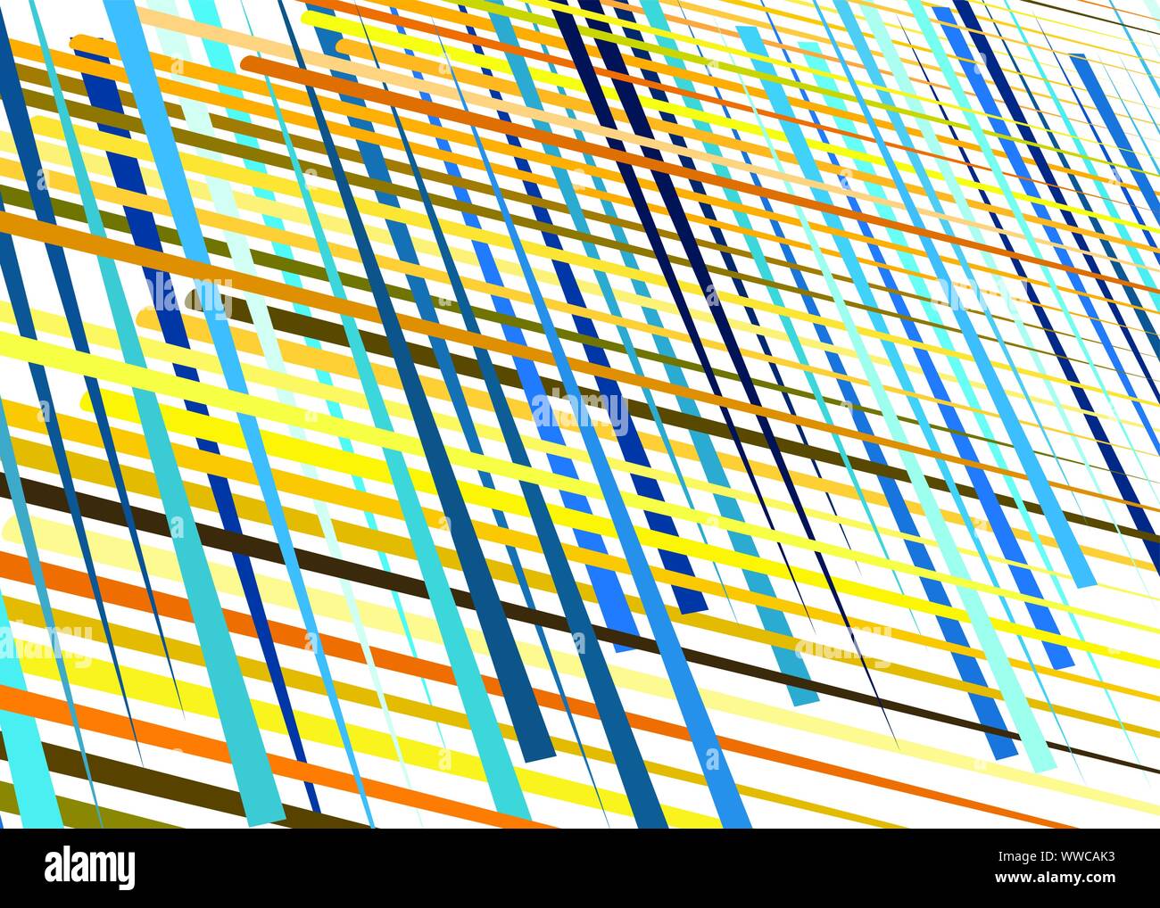 Grid, mesh with dynamic lines. Intersecting stripes. Irregular grating ...