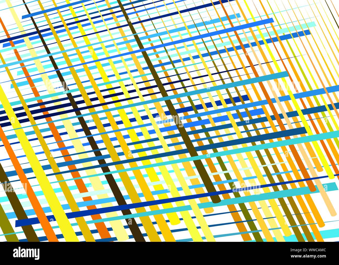 Grid, mesh with dynamic lines. Intersecting stripes. Irregular grating ...