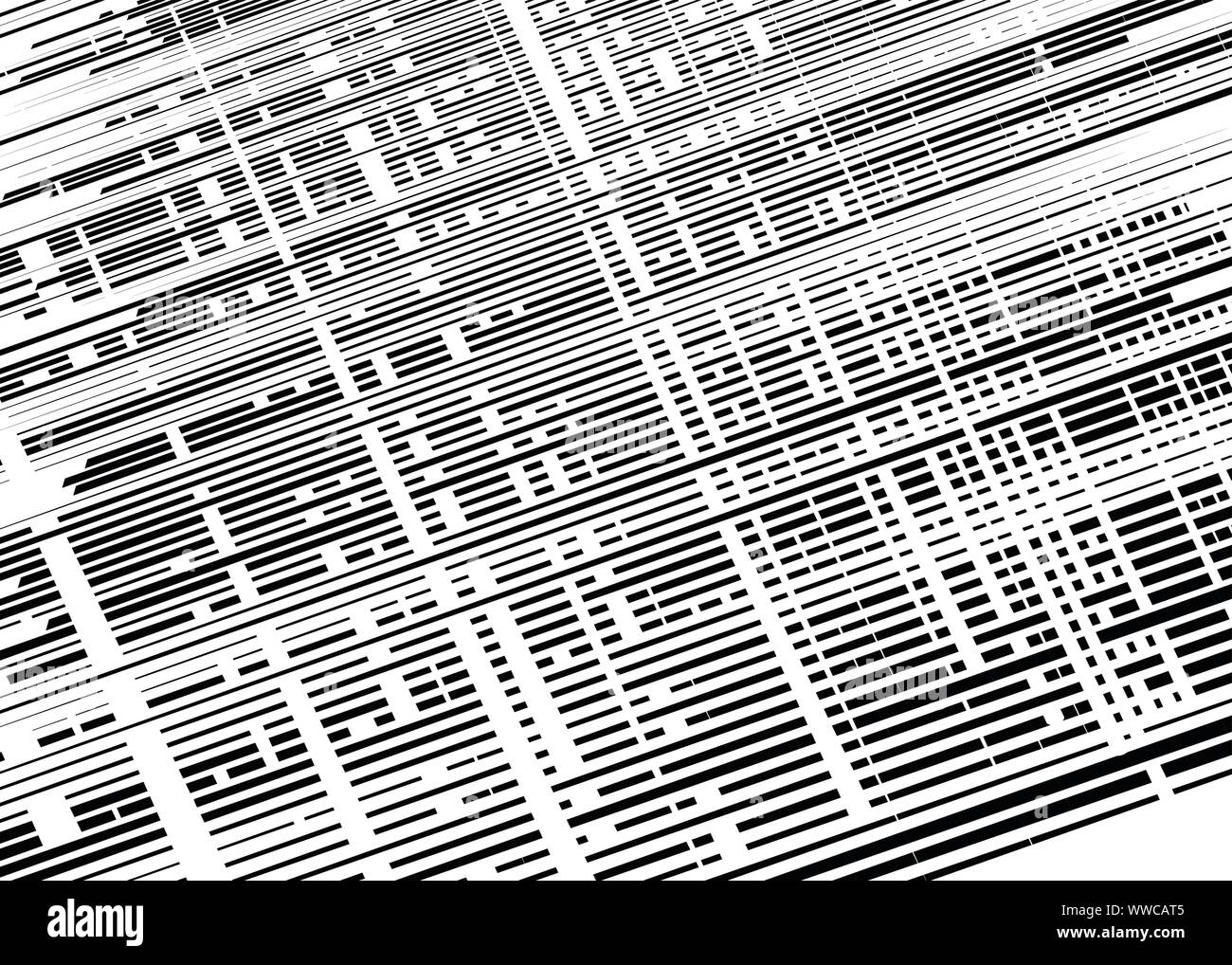Grid, mesh with intermittent, dashed lines. Intersecting dynamic ...