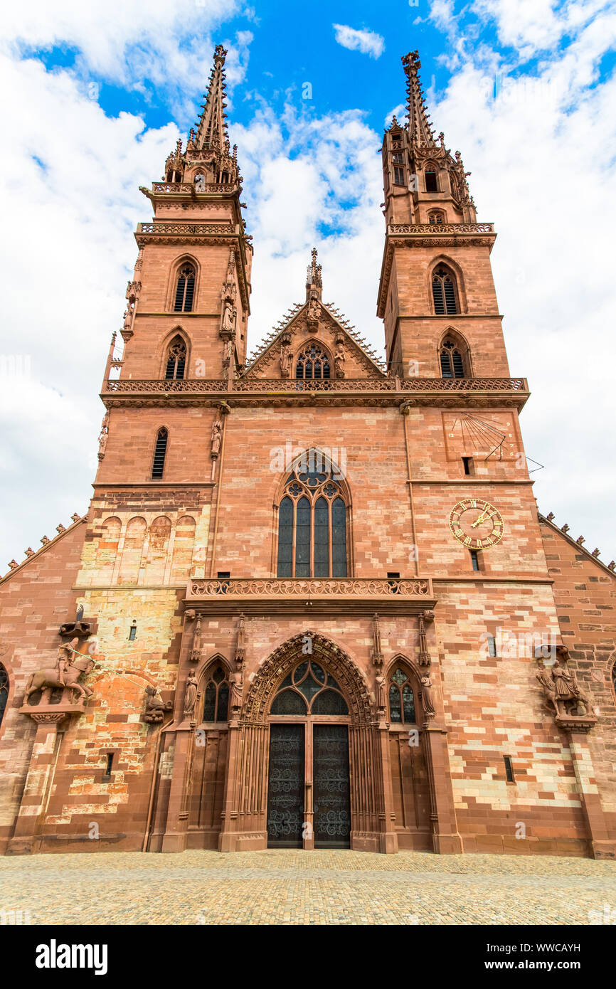 Cathedral church building in Basel, Switzerland Stock Photo - Alamy
