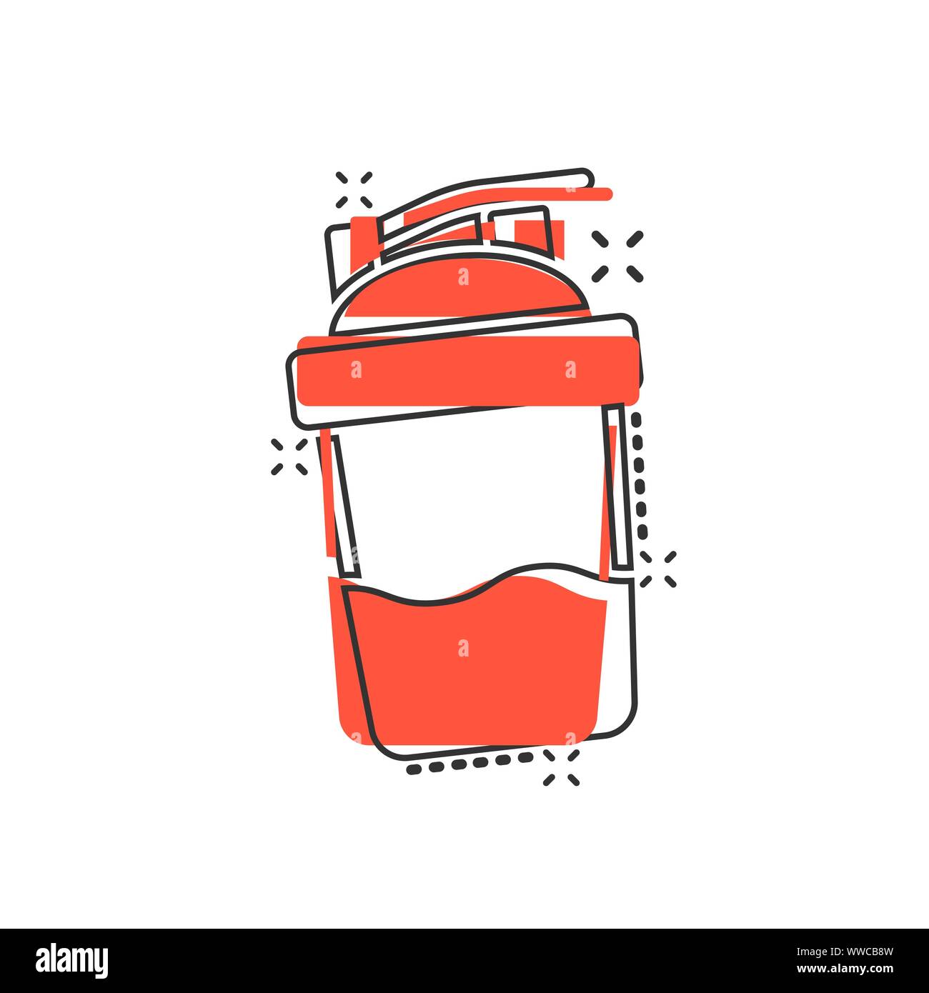 Sport shaker bottle icon Cut Out Stock Images & Pictures - Alamy