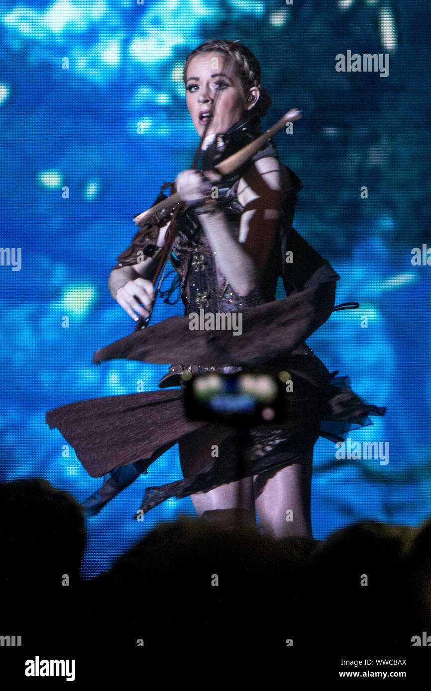 American violinist, singer and songwriter Lindsey Stirling performs ...