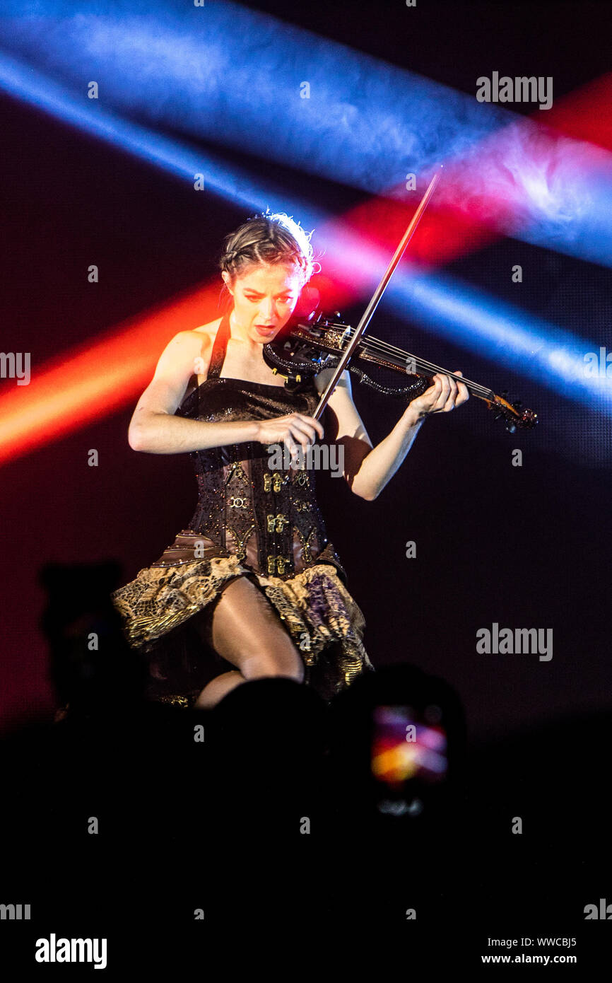 American violinist, singer and songwriter Lindsey Stirling performs ...