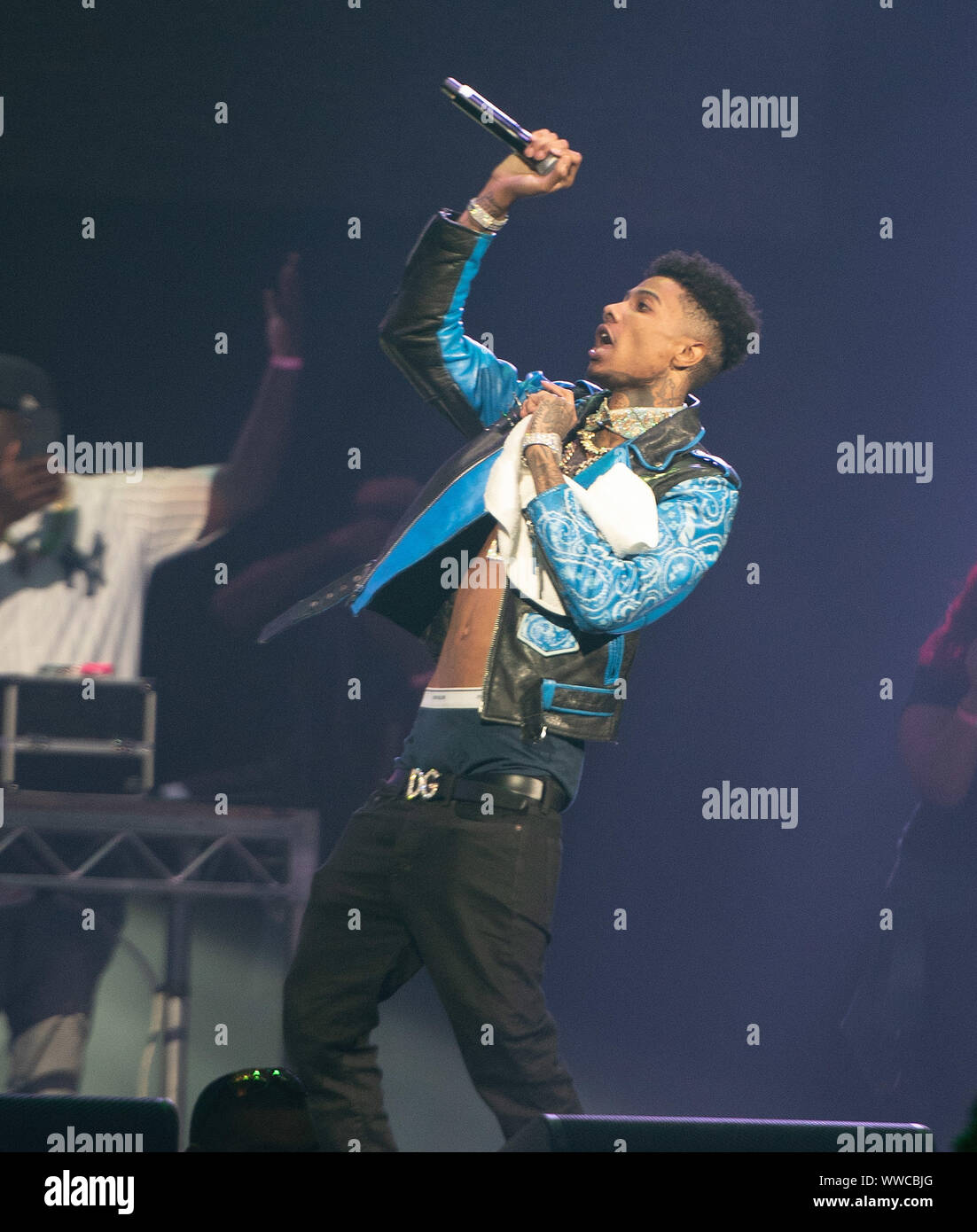 San Jose, USA. 15th Sep, 2019. Blueface performs during the 'Kings of ...