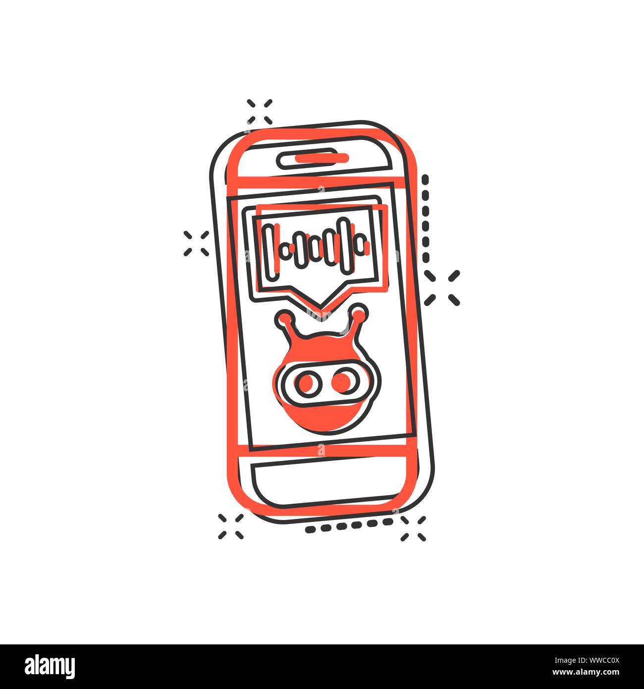 Robot helper isolated cartoon Stock Vector Images - Alamy