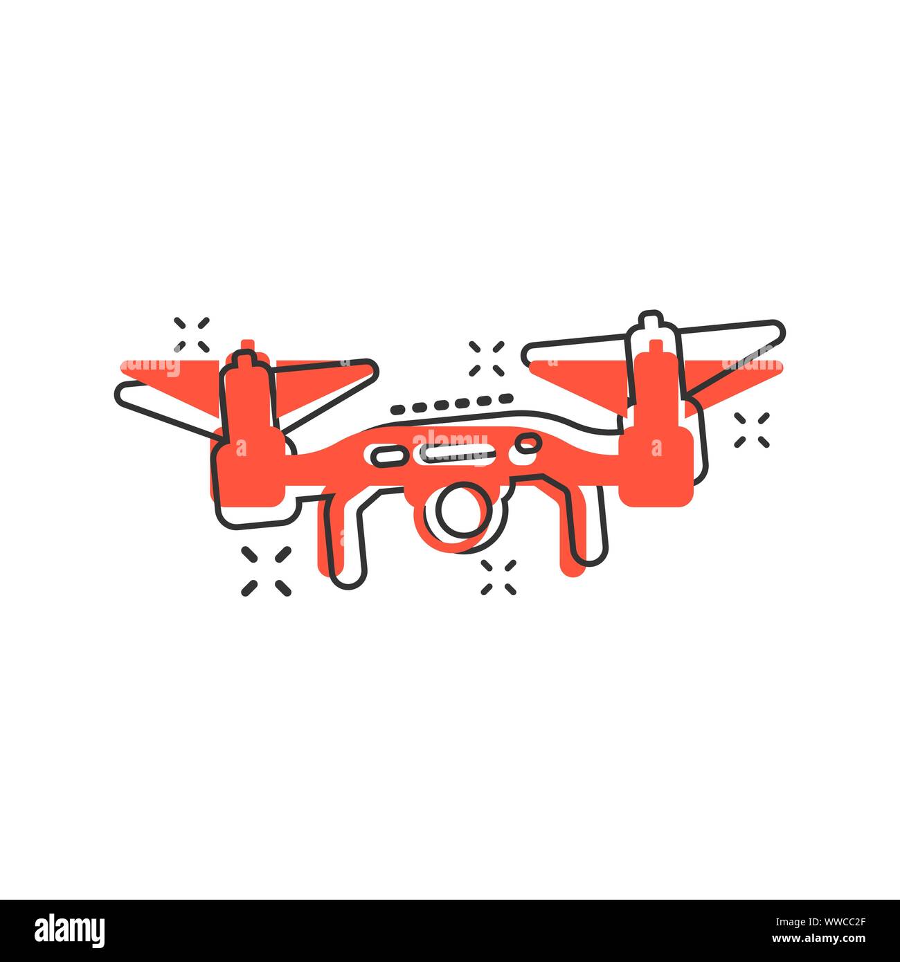 Cartoon drone hi-res stock photography and images - Alamy