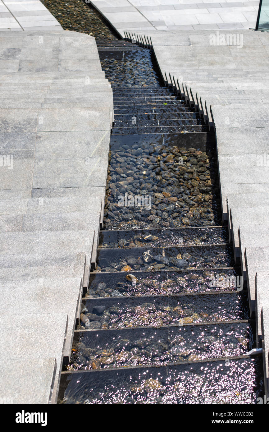 Water flows down the hi-res stock photography and images - Alamy
