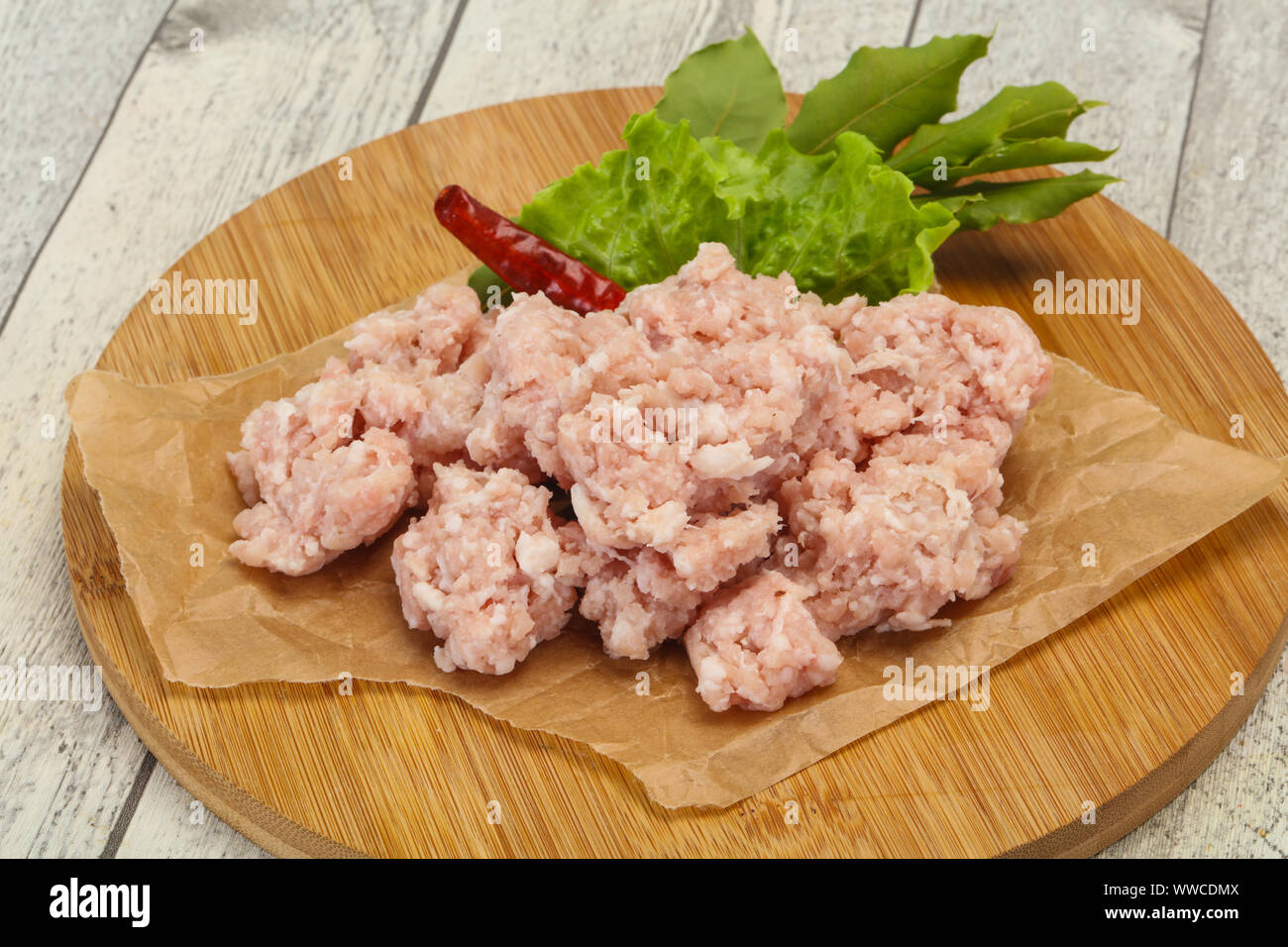 Homemade pork minced meat ready for cooking Stock Photo - Alamy