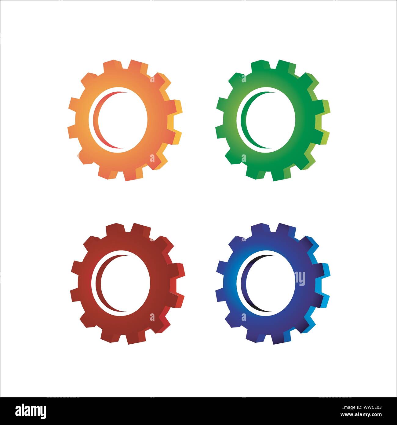 Gear cog wheel design symbol hi-res stock photography and images - Alamy