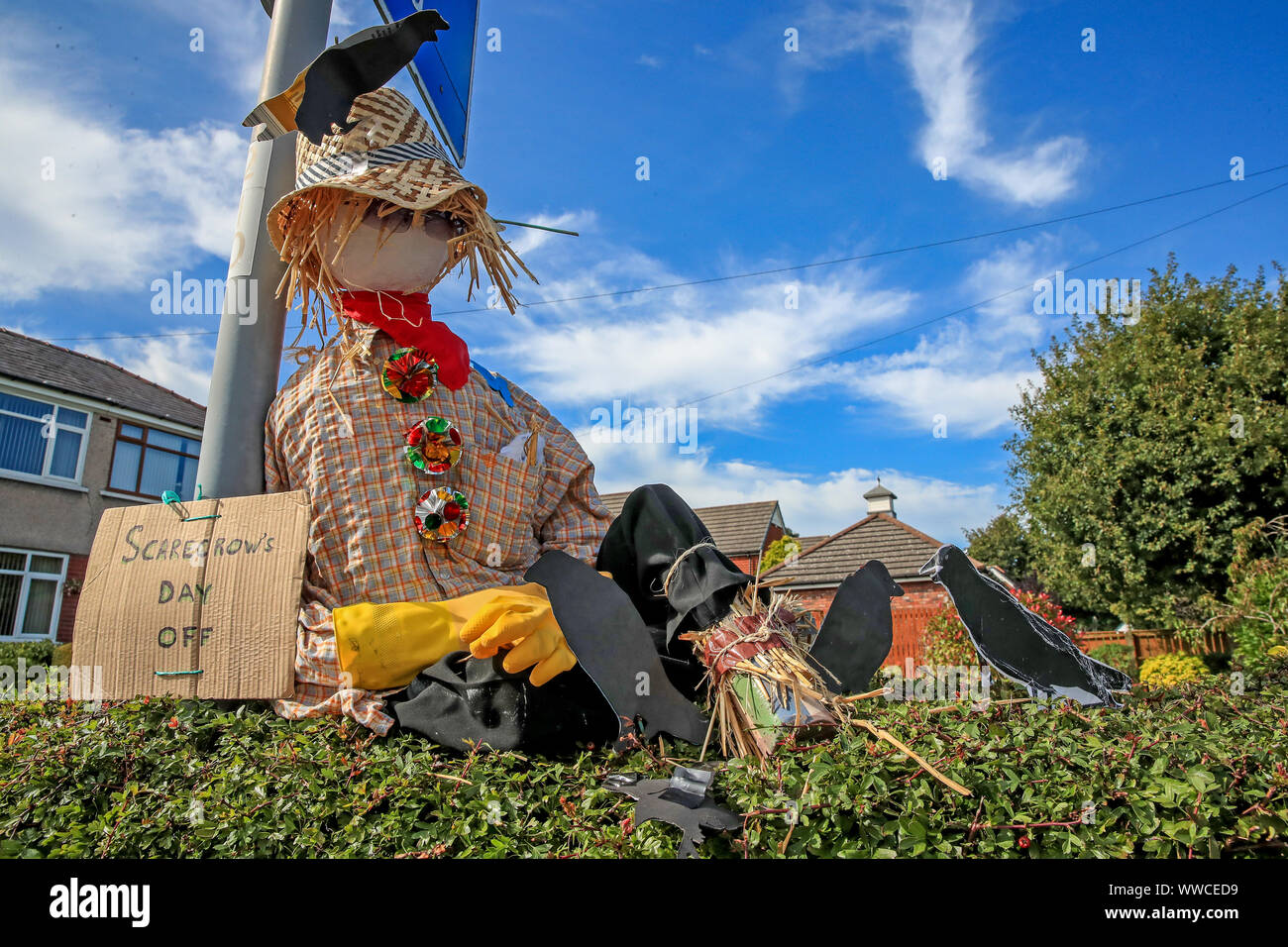 Annual charnock richard scarecrow festival hi-res stock photography and ...