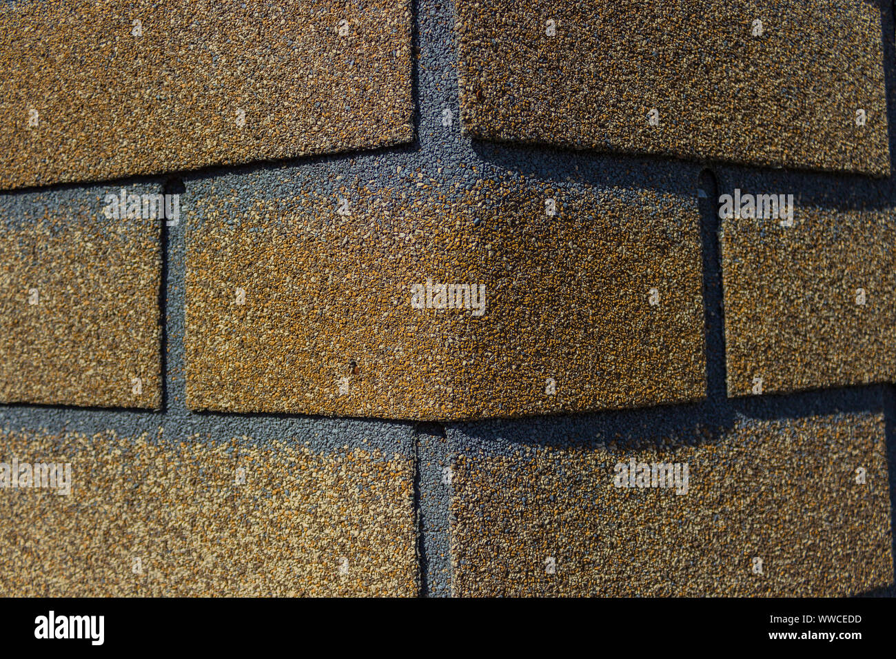 Flexible soft bitumen tile Shinglas. Construction Landscaping Stock ...