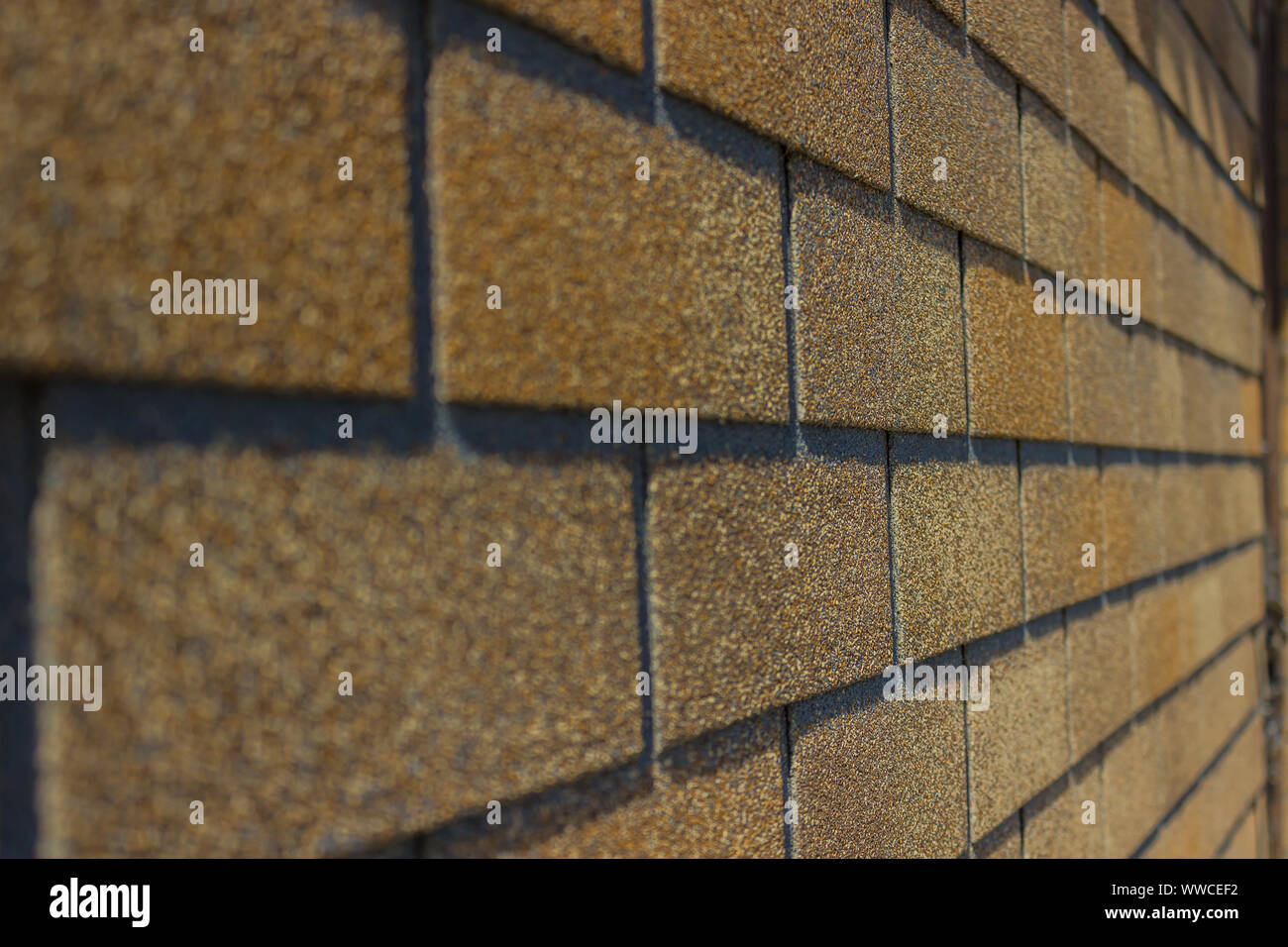 Flexible soft bitumen tile Shinglas. Construction Landscaping Stock ...