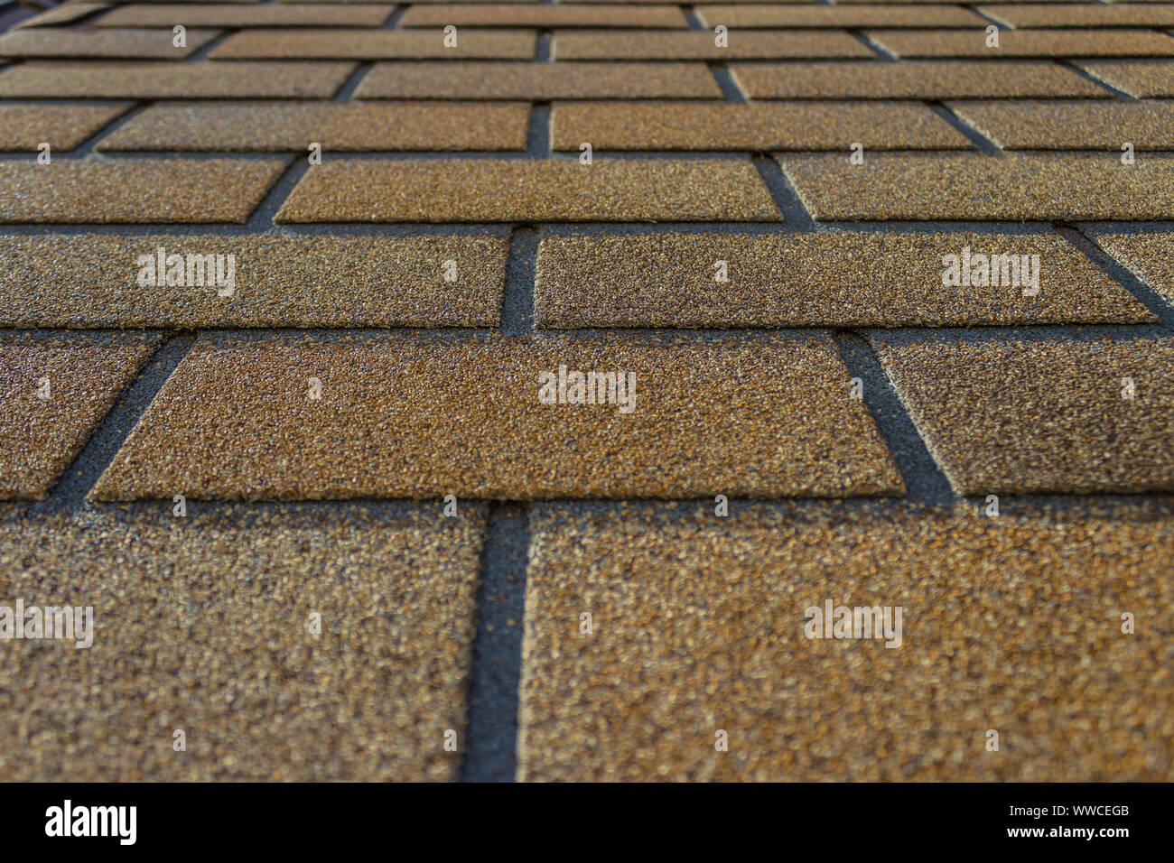 Flexible soft bitumen tile Shinglas. Construction Landscaping Stock ...