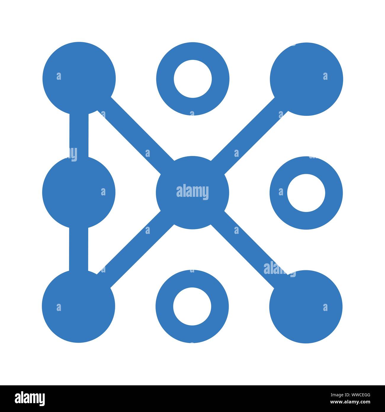 Pattern Lock, password, Mobile Security Icon Stock Vector Image & Art ...