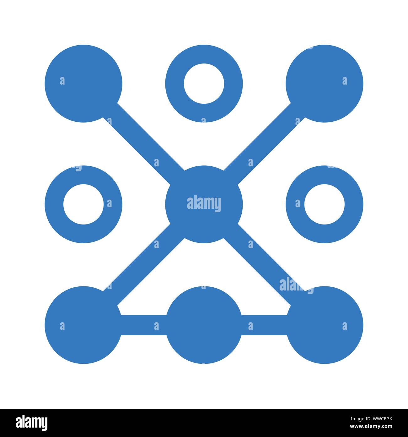 Pattern Lock, password, Mobile Security Icon Stock Vector Image & Art ...