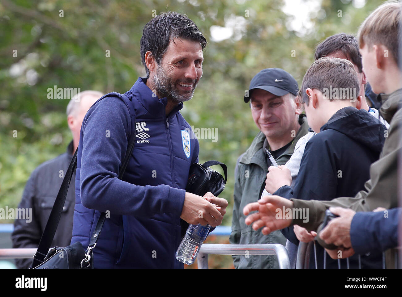 Huddersfield Town manager Danny Cowley arrives at the Stadium, before ...