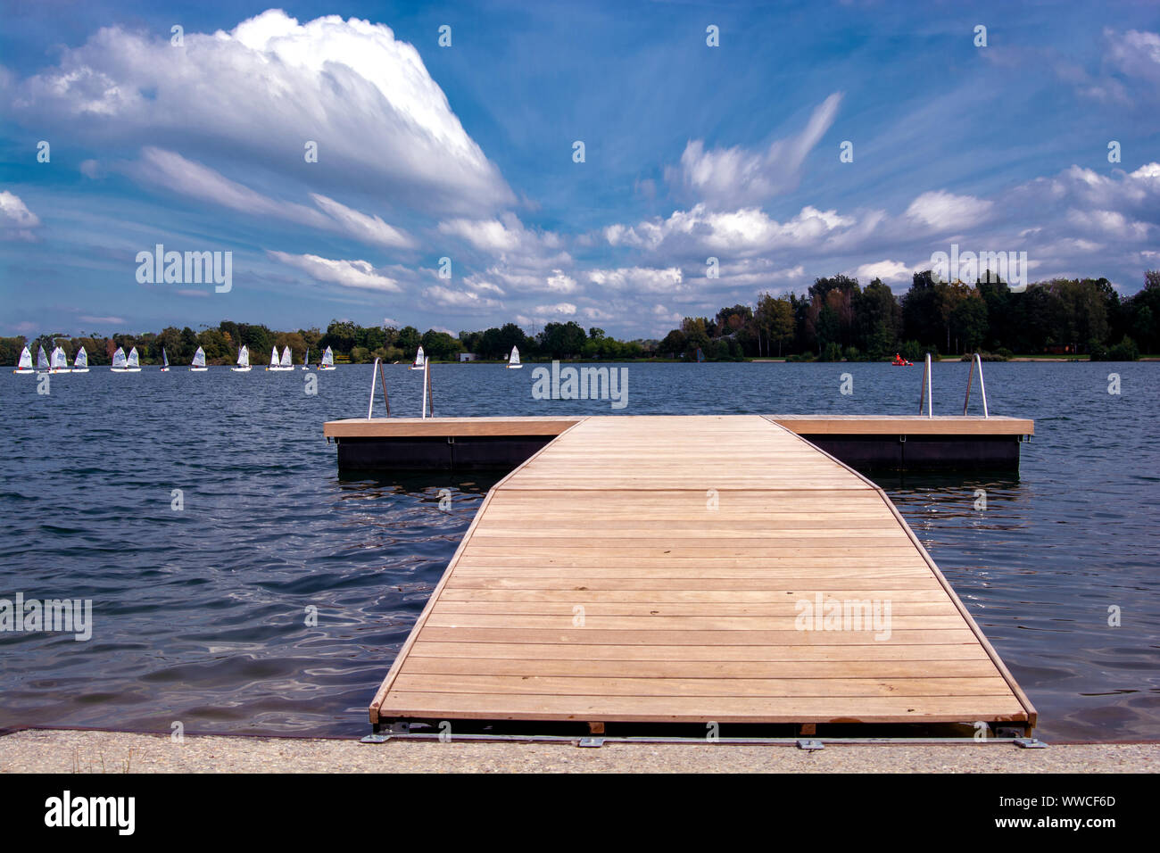 the wooden pier Stock Photo - Alamy