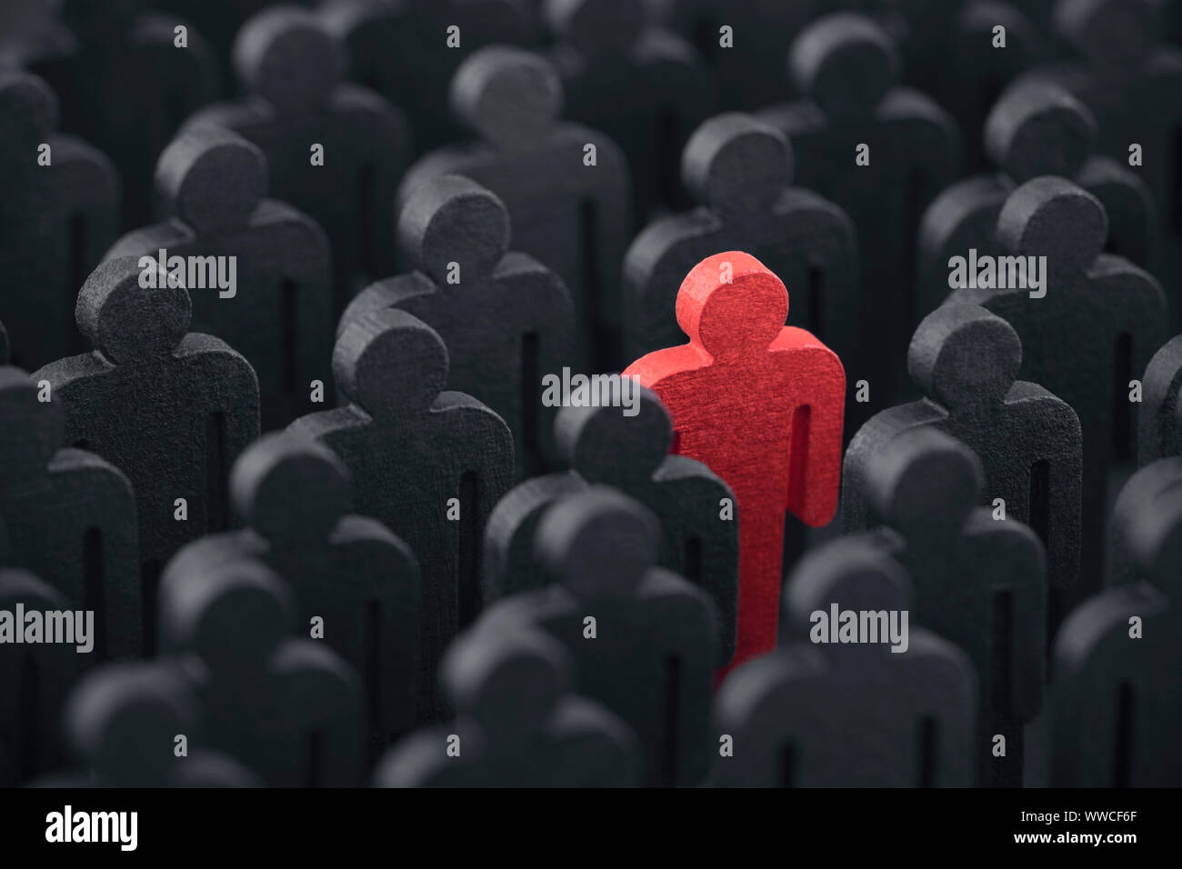 Unique person in the crowd Stock Photo - Alamy